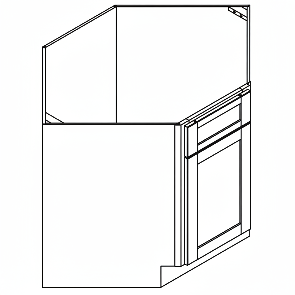 Corner Sink Base – Arrowstone Cabinetry